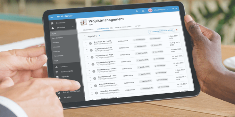 MILES Learning | Ihr Lernportal. Ihre Inhalte. Ihr Wissenstransfer.